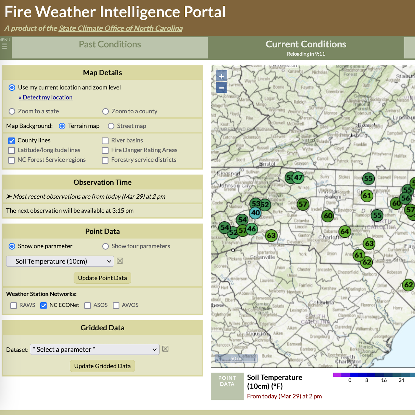 Data & Products – Environment & Climate Observing Network